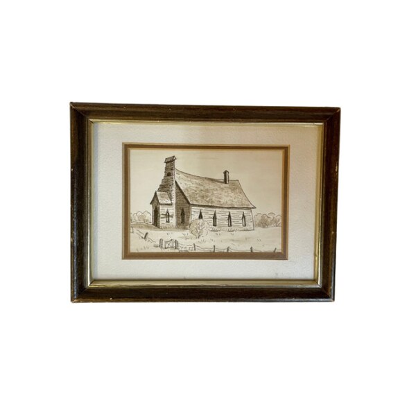 Sepia Ink Drawing - Etsy