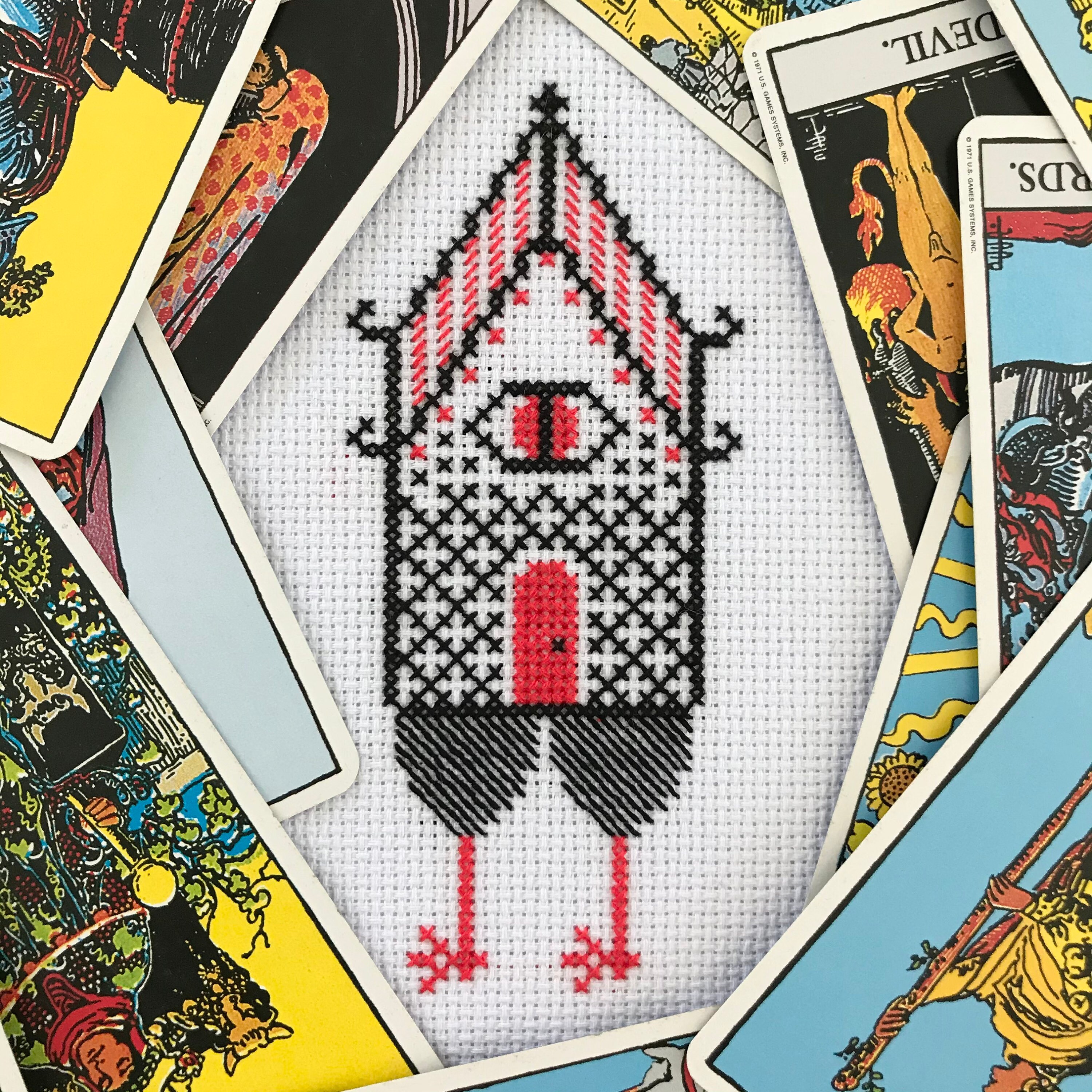 Baba Yaga Cyclops Witch House Slavic Russian Folktale Cross - Etsy