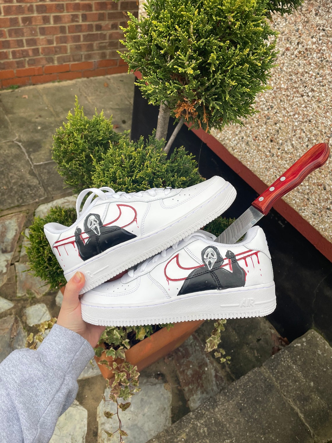 Custom Ghostface Air Force 1 | Etsy UK