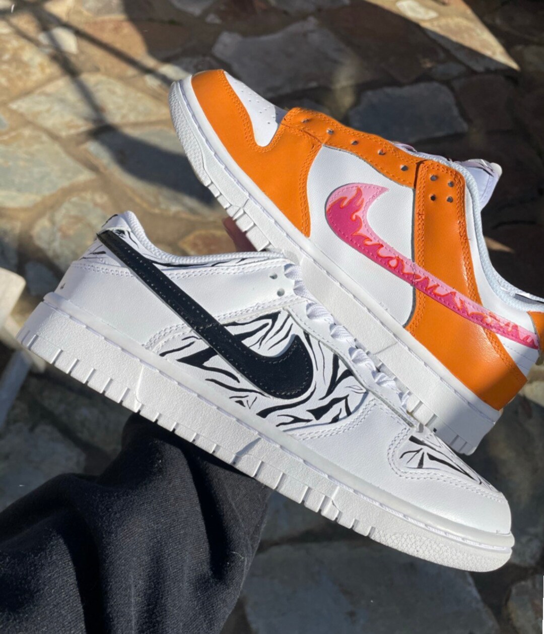 Custom Flame Dunk Exclusive Emily Green Art X Threads Styling ...