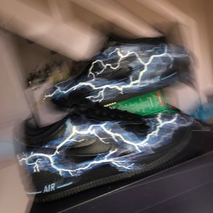 Lightning Custom Air Force 1s. - Etsy UK