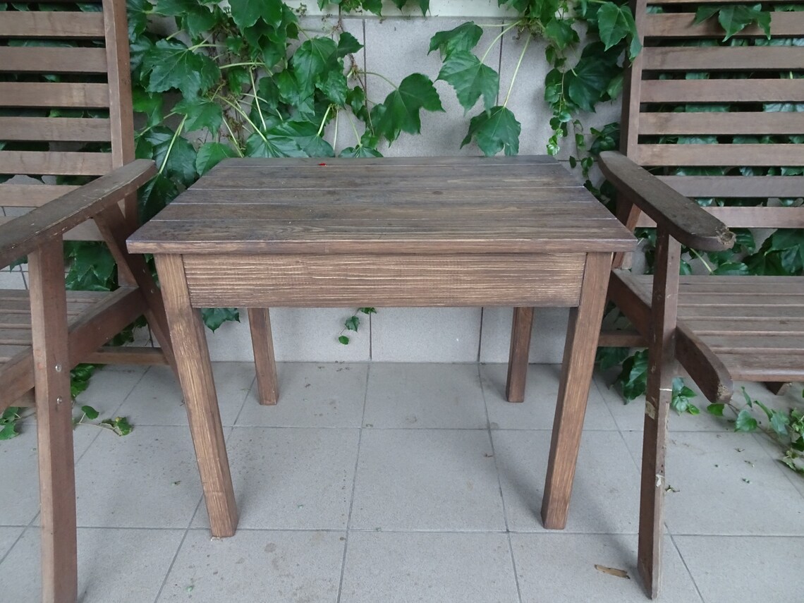 Pinewood Slat Patio Table DIY Plan - Etsy