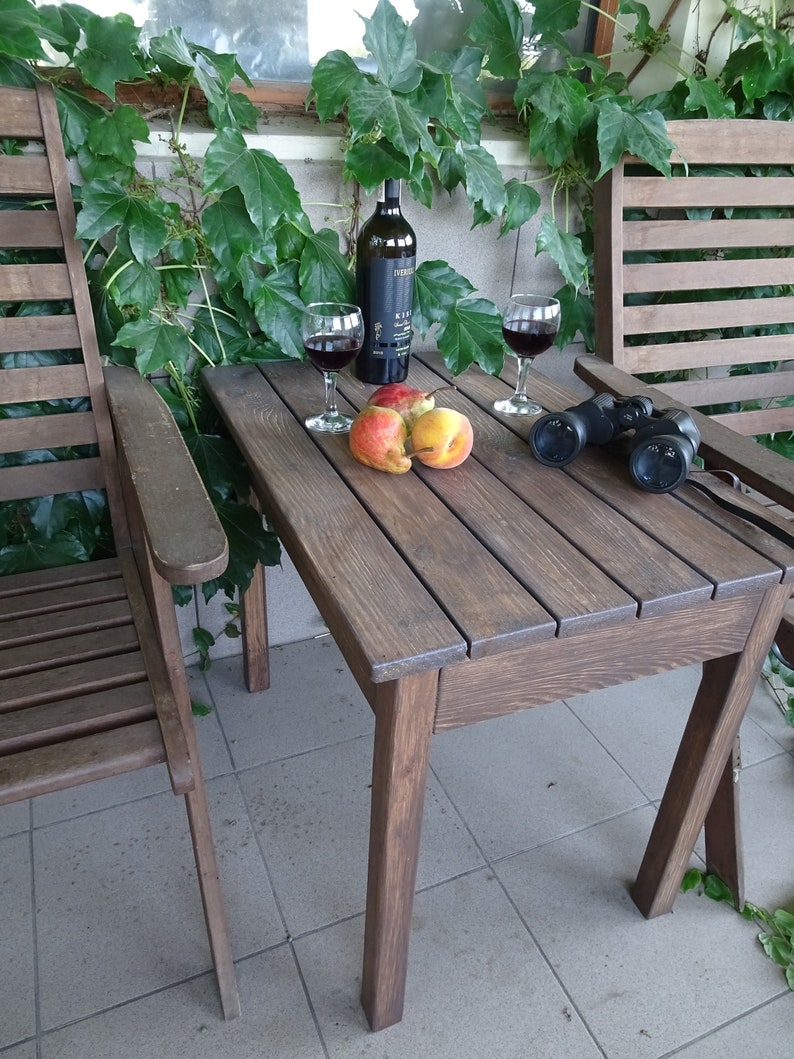 Pinewood Slat Patio Table DIY Plan - Etsy