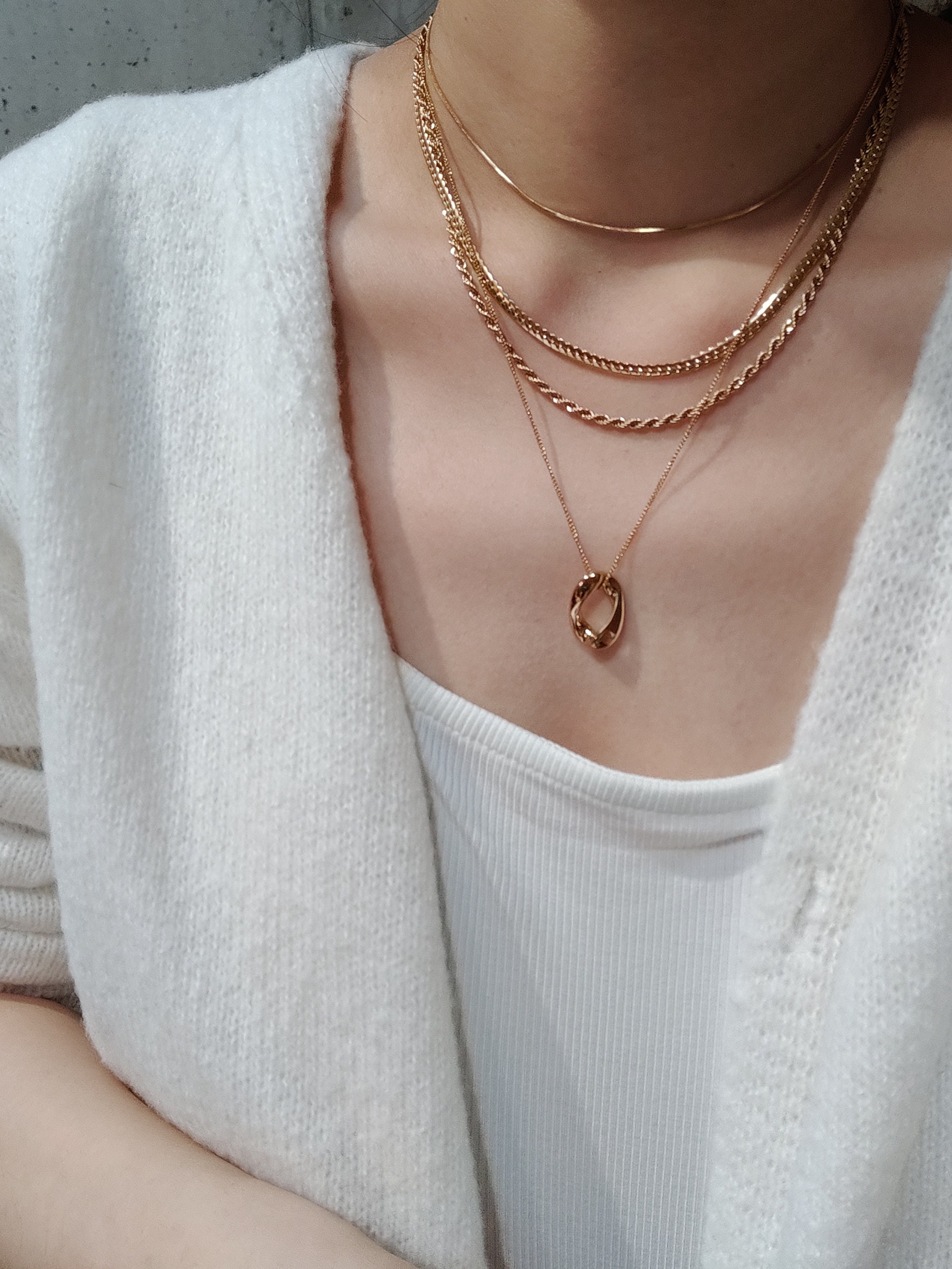 18K Gold Twisted Rope Chain 2mm Bold Twist Chain 18K Gold - Etsy