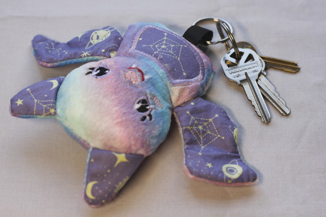 Bat Plush Keychain, Kawaii Backpack Charm, Pastel Goth Bat, Halloween ...