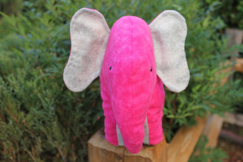 Pink Plushie Elephant Stuffed Animal for Toddlers Stuffed - Etsy