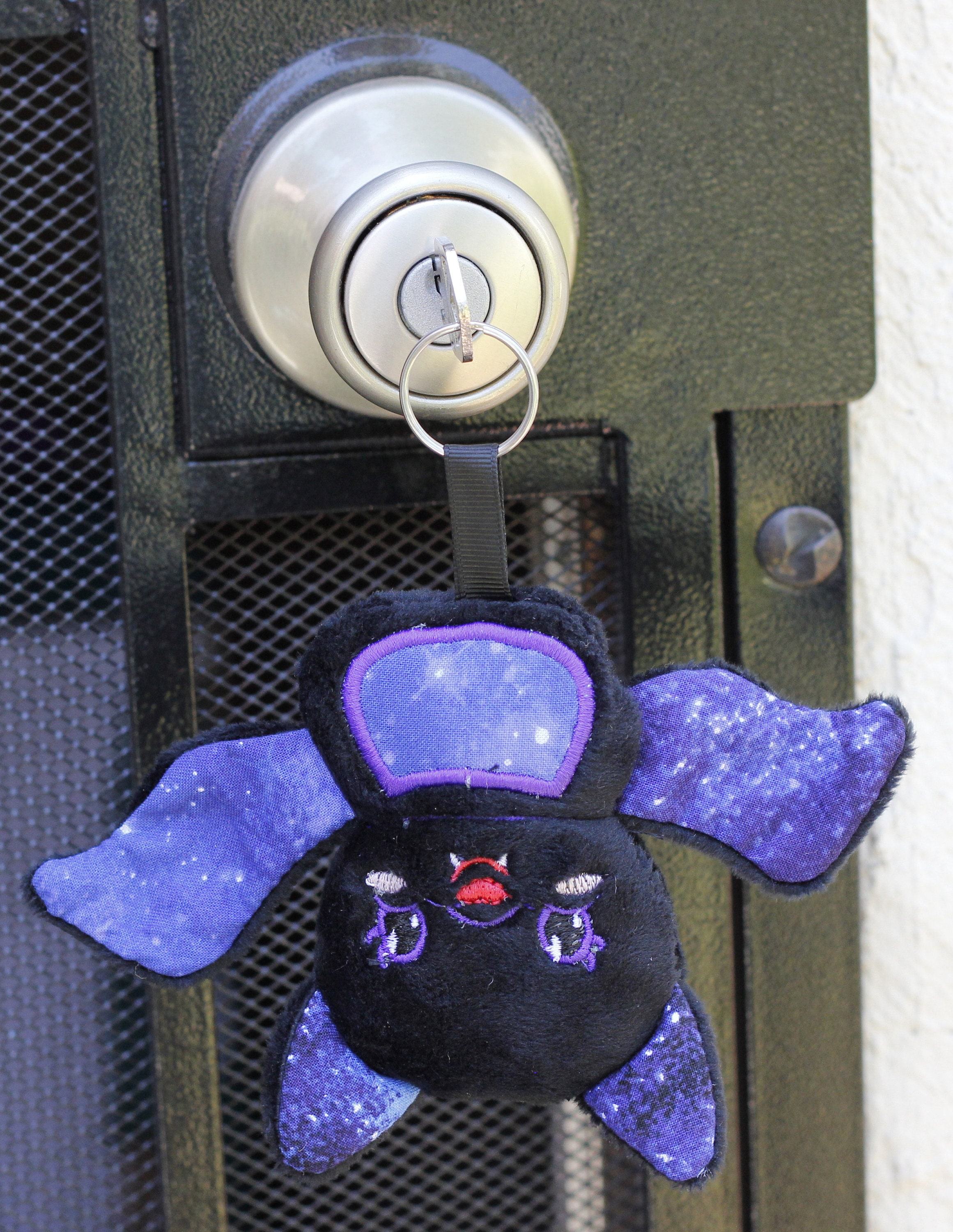 Bat Plush Keychain Kawaii Keychain for Men Space Plush Cute - Etsy