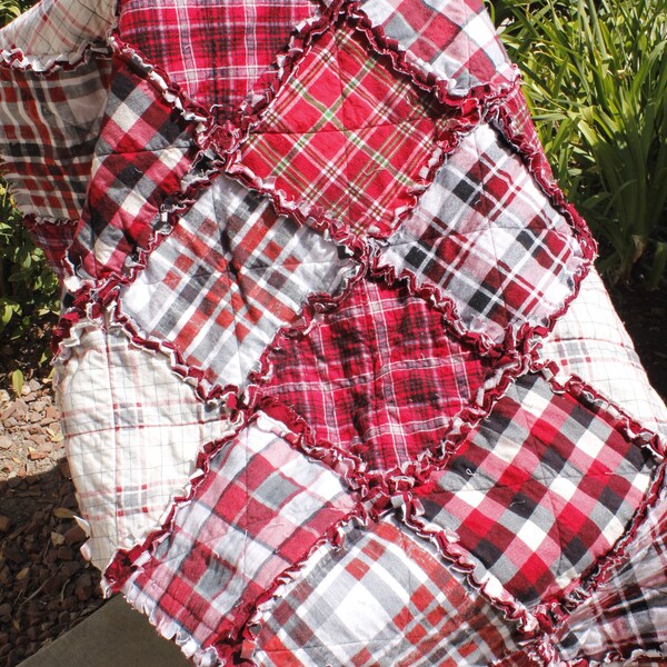 Flannel Rag Quilt - Etsy