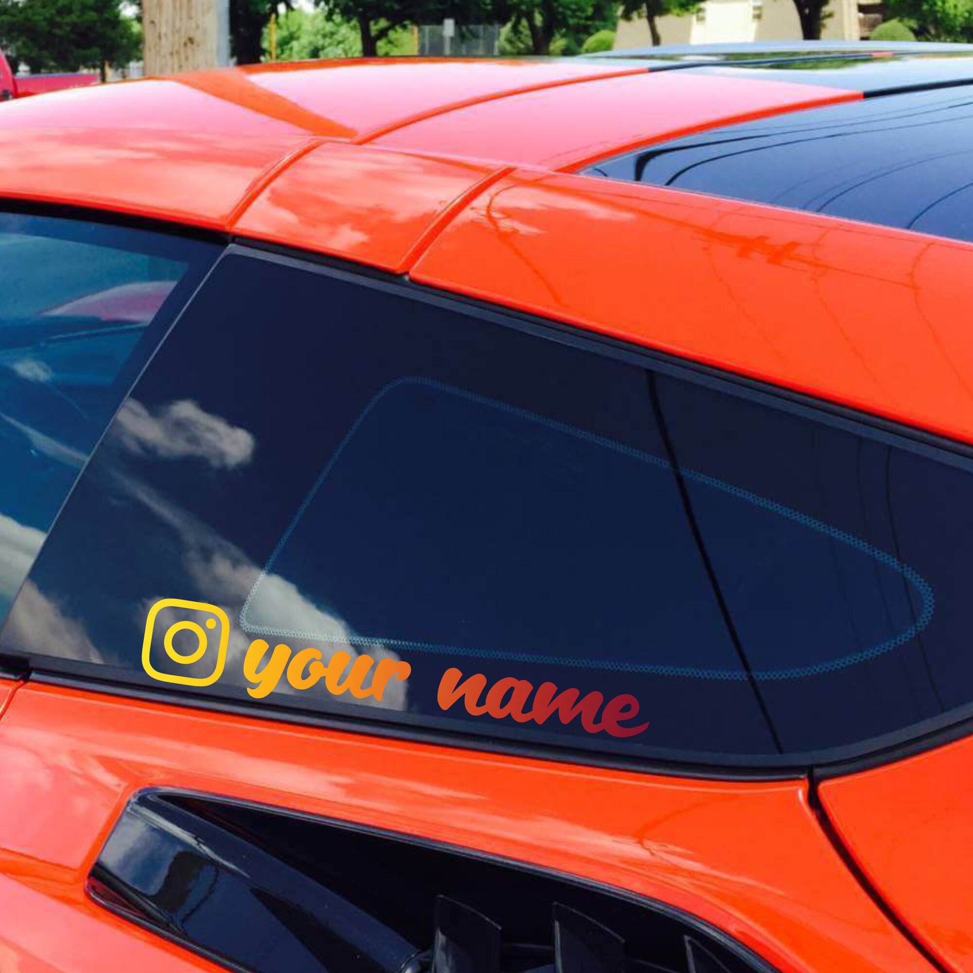 Youtube Vinyl Sticker Social Media Vinyl sticker Personalized IG ...