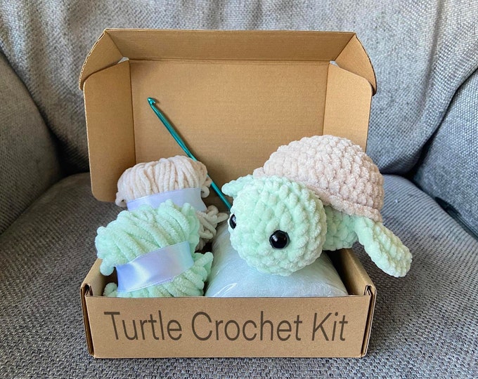 DIY Mini Crochet Kit beginner's Crochet Kit for All Ages Includes Yarn ...