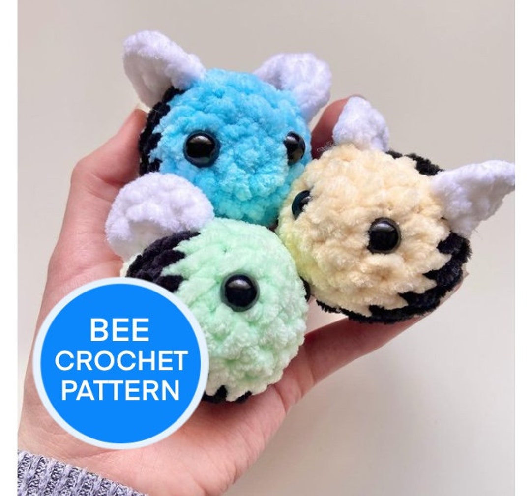 Mini Bee Crochet Pattern, Easy Crochet Pattern, Beginner Friendly ...