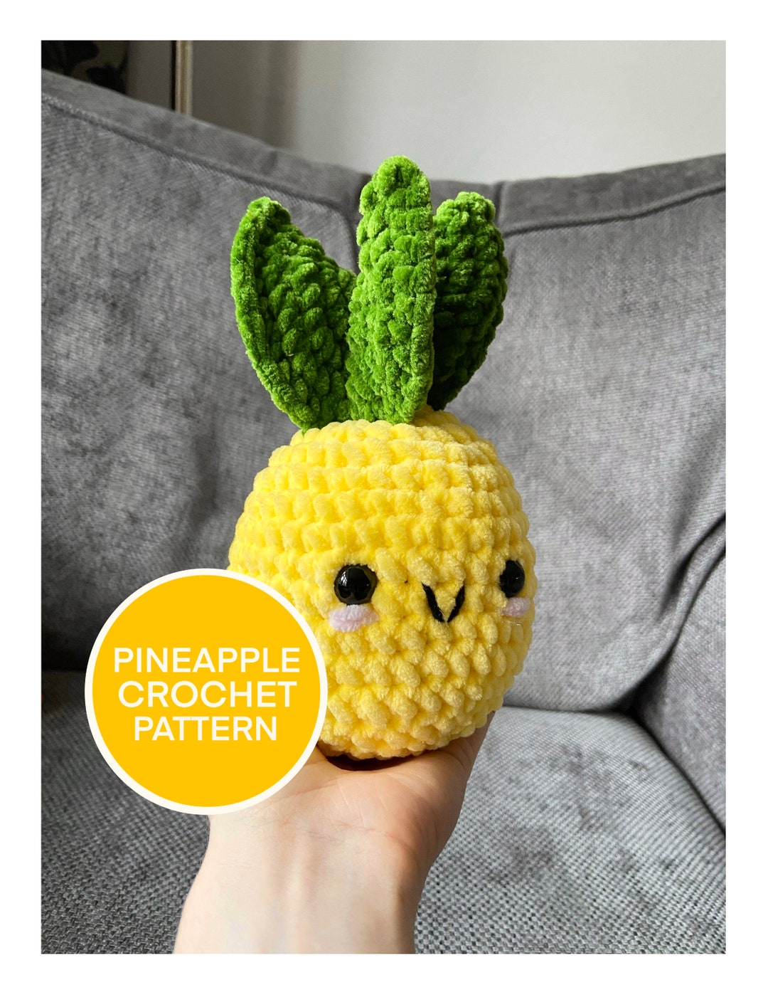 Pineapple Crochet Pattern, Digital Download, PDF Pattern, Crochet ...