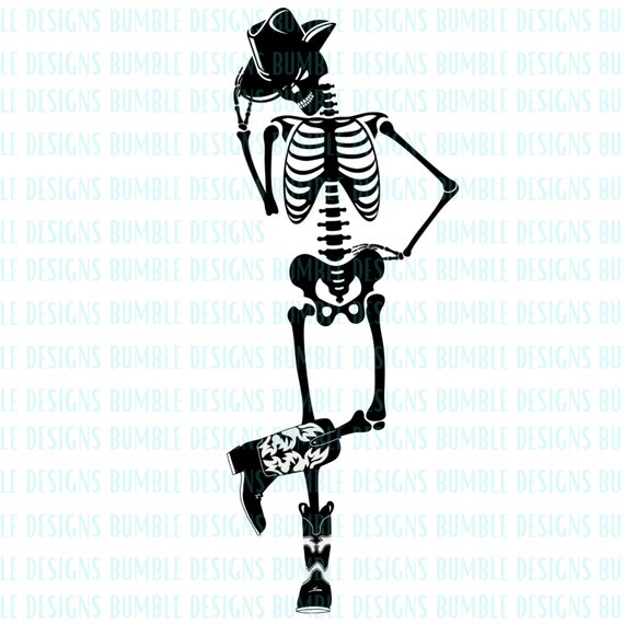 Cowboy Skeleton Western Sublimation Design PNG Digital - Etsy