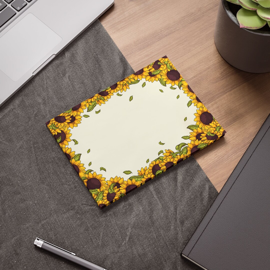 Sunflowers Sticky Notes - Etsy