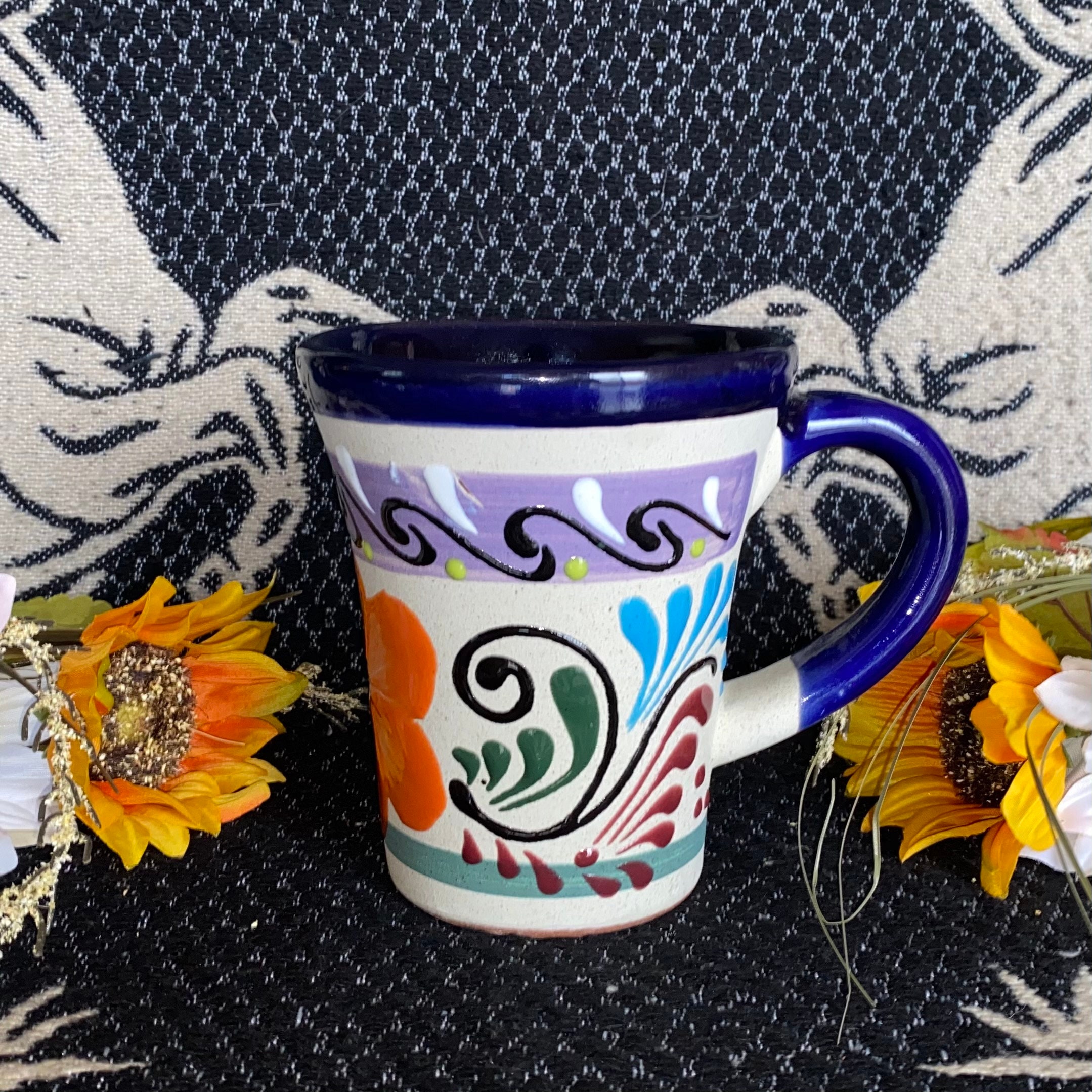 MEXICAN TAZA Redware Ceramic Mug Handmade Made in Mexico | Etsy