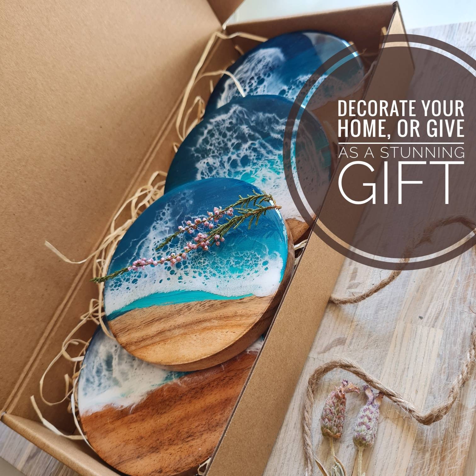Stunning Ocean Coasters Ocean Gifts Unique Coasters Resin - Etsy UK