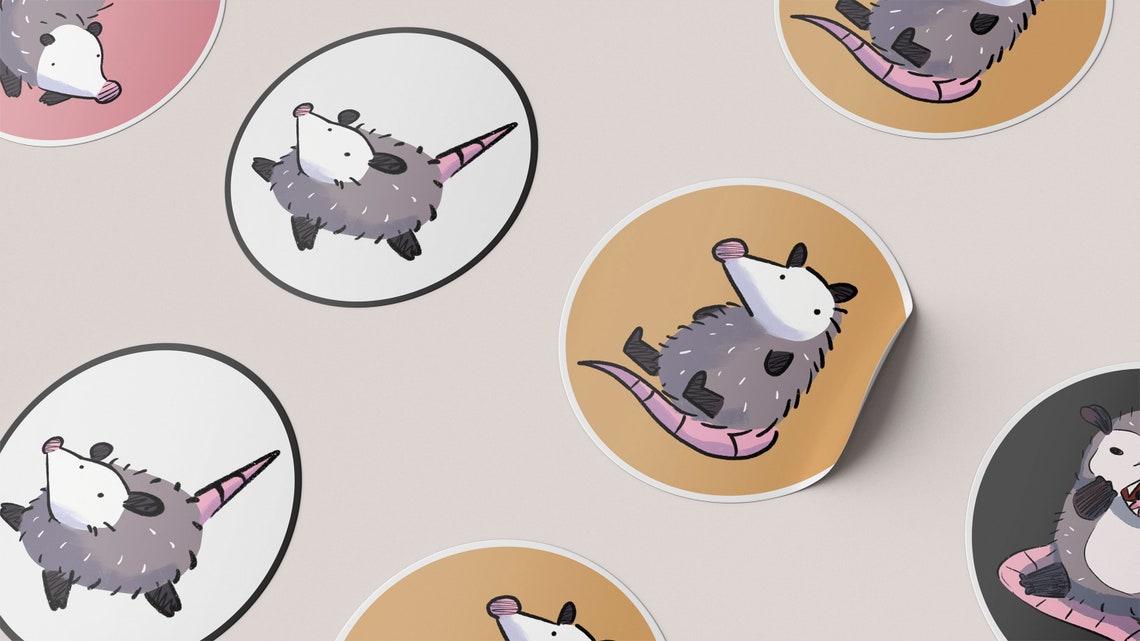 Digital Stickers, Clipart, Cute Animal Stickers, Doodles Stickers ...