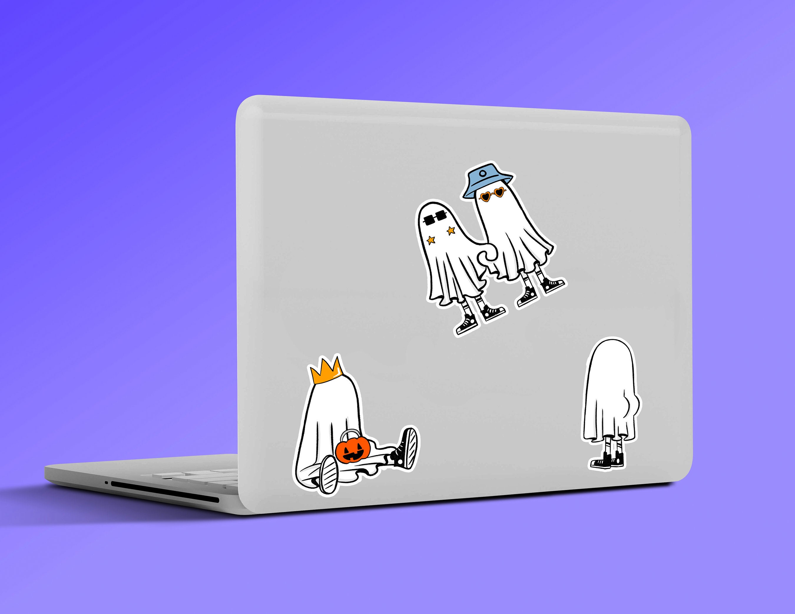 Cool Halloween Clipart Set Halloween Ghosts Illustrations - Etsy