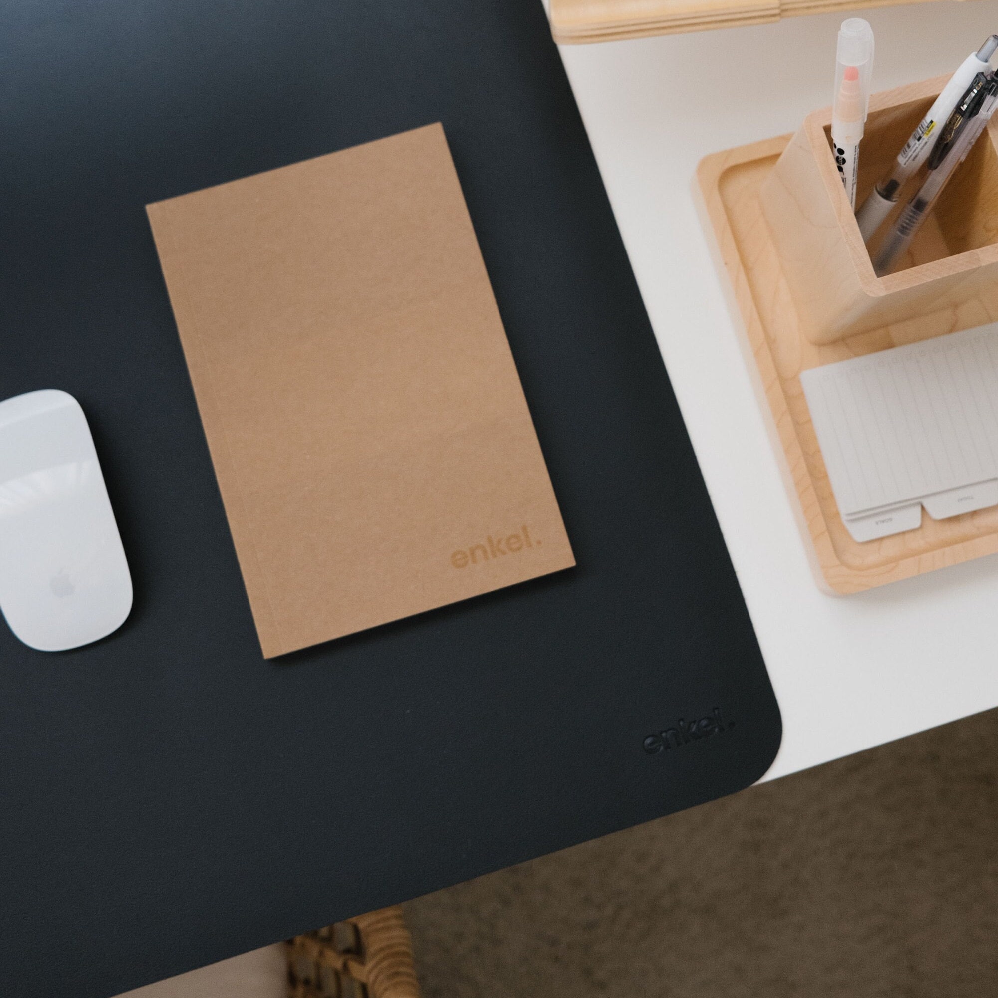 Vegan Leather Desk Mat Black Desk Mat Plain Coloured Desk Mat - Etsy