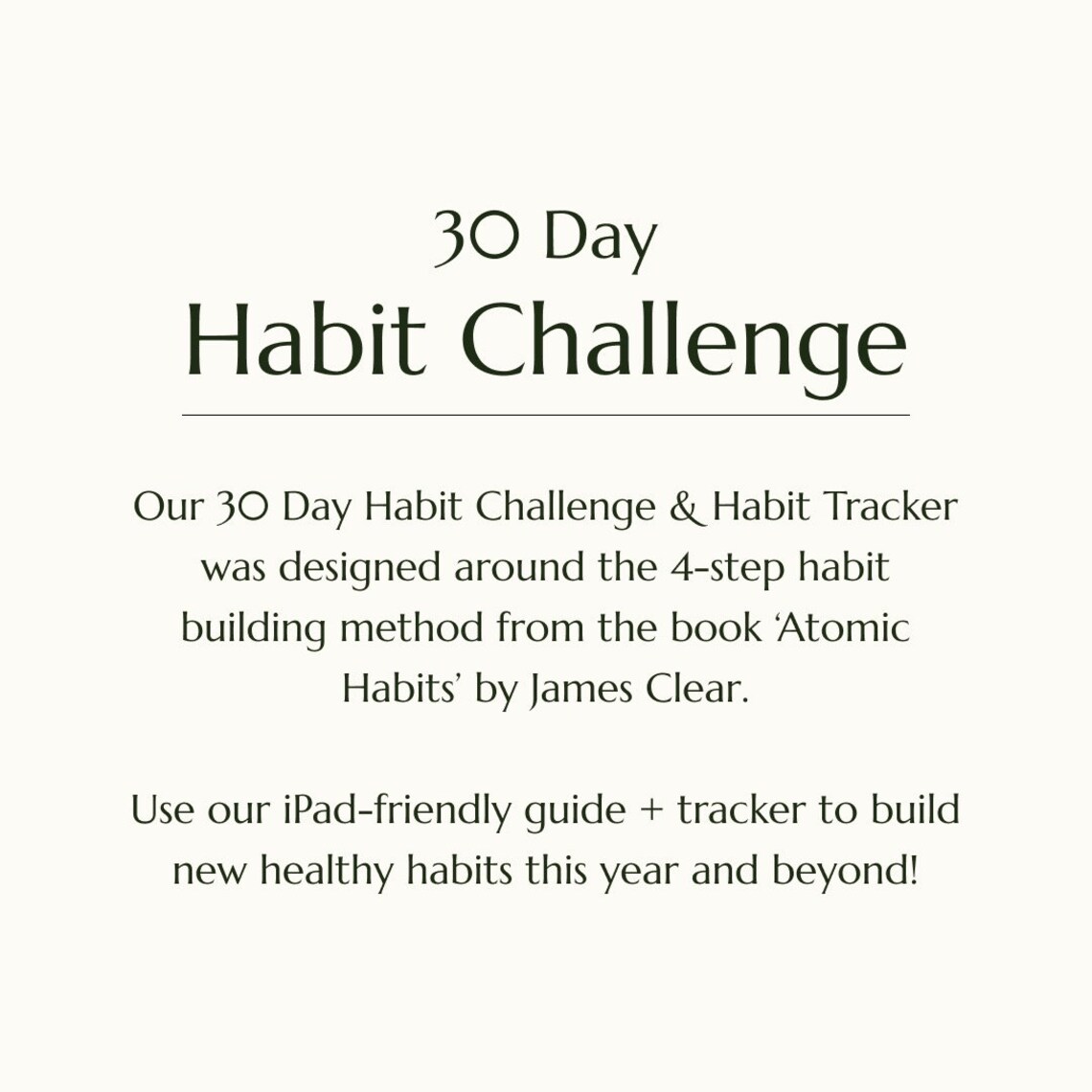 30 Day Habit Tracker Habit Tracker for Goodnotes habit - Etsy
