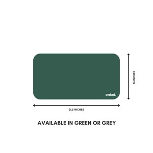Vegan Leather Desk Mat Green Desk Mats Aesthetic Desk Mat for Home ...