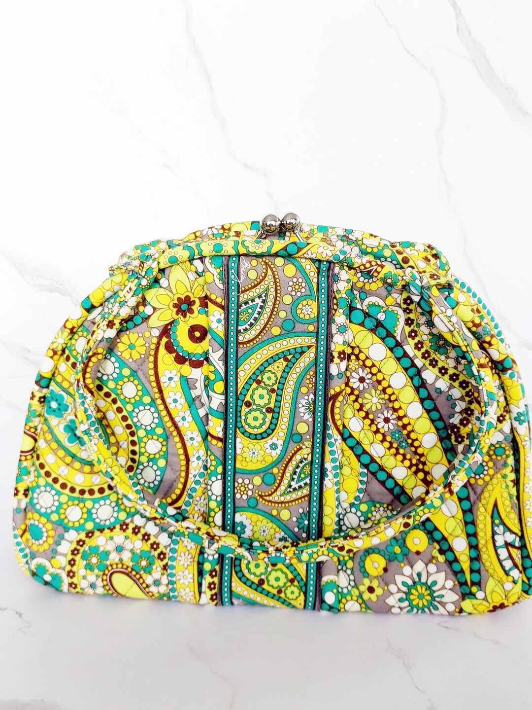 Vera Bradley Eloise Purse, Vera Lemon Parfait Bag, Kiss Lock Purse ...