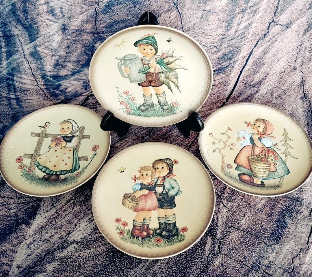 Hummel Plates, Friends Forever Series, Decorative Relief Plates Set of ...
