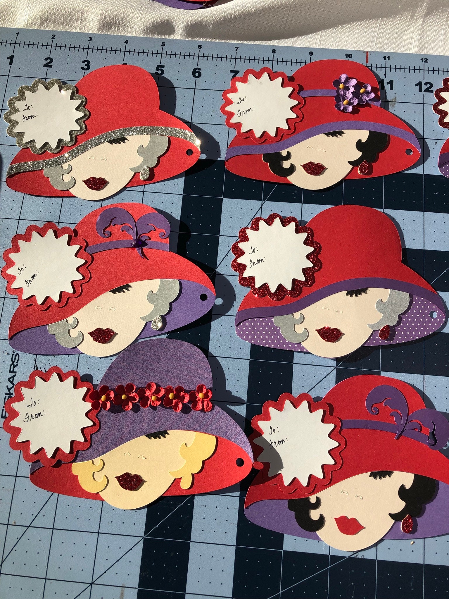 Set of 5 Red Hat Society Gift Tags | Red Hatters Matter | All Occasion ...