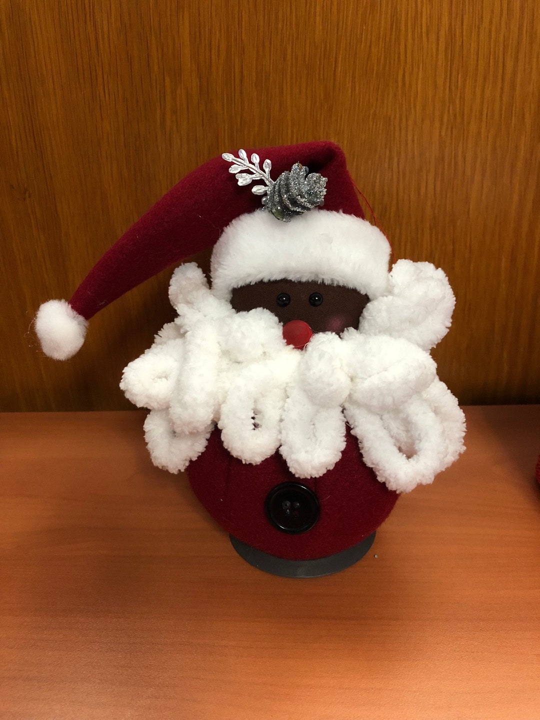 Black Santa | Brown Face Santa | Handmade Santa | Black Owned Shop ...