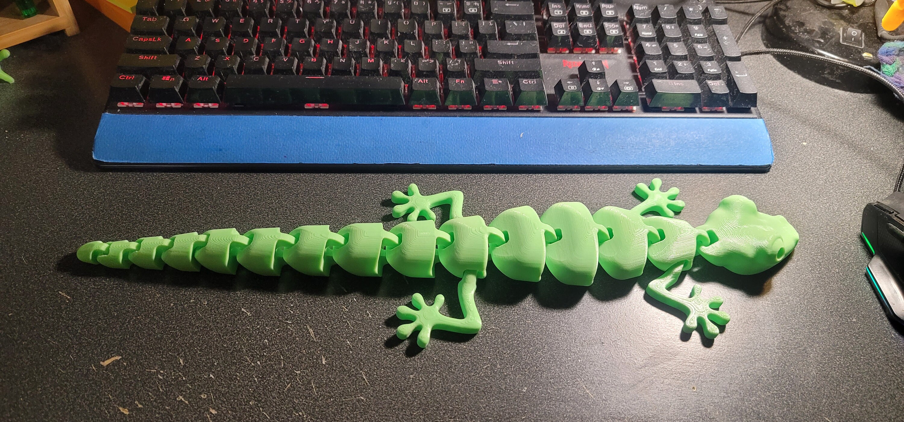 3D Printed Articulated Lizard | Etsy