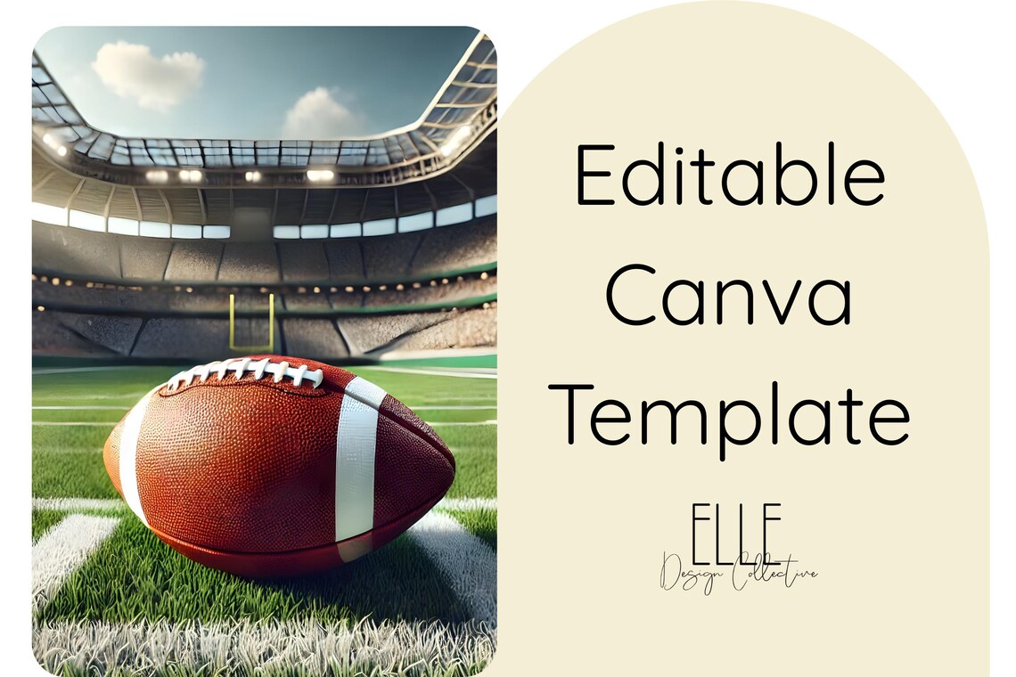 NFL Birthday Party Invitation: Football Theme, Kids Digital Invite (5x7 ...