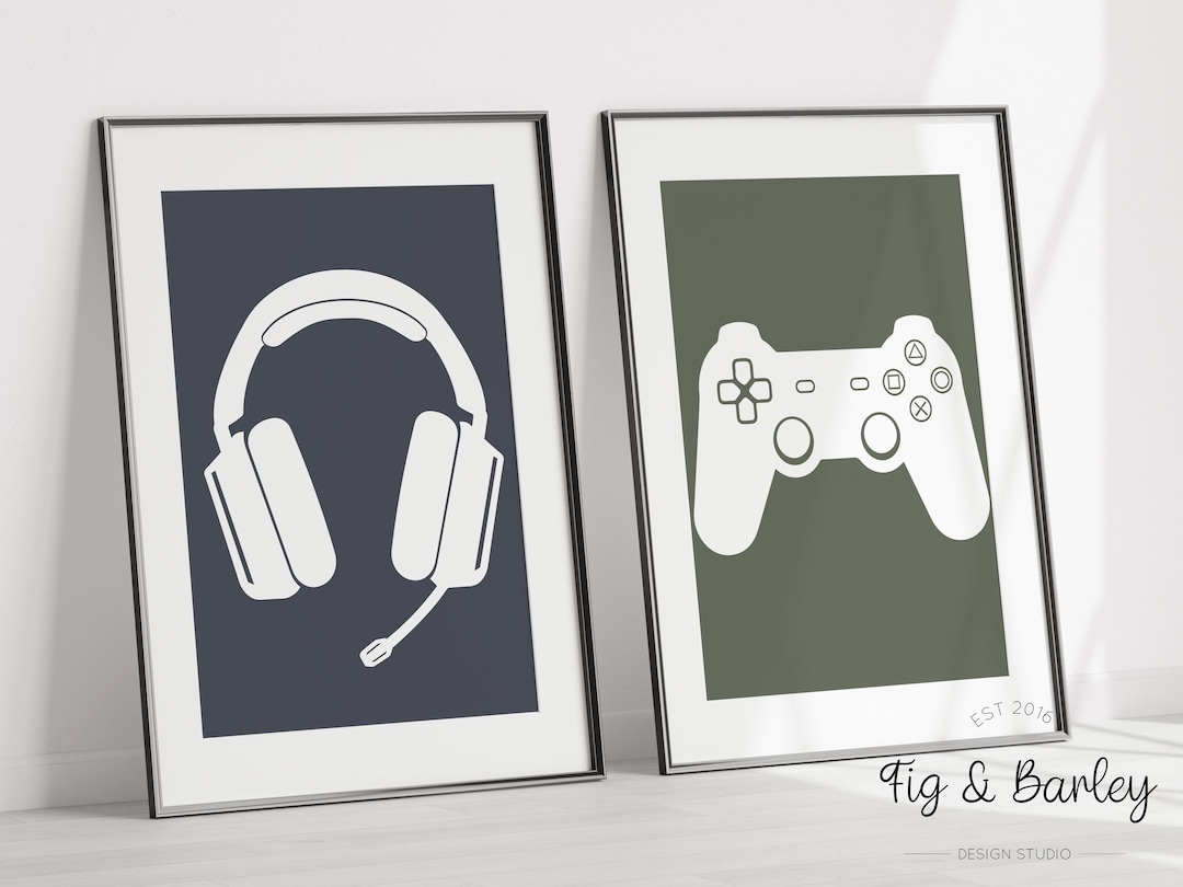 Gaming Prints, Gamer Decor, Gamer Wall Art, Teen Room Prints, Boys ...