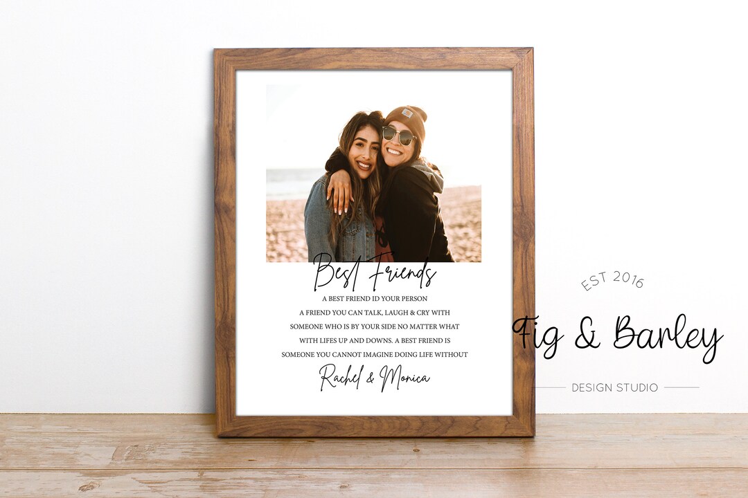Personalised Friend Poster, Girlfriend Gift, Best Friend Gift, Best ...