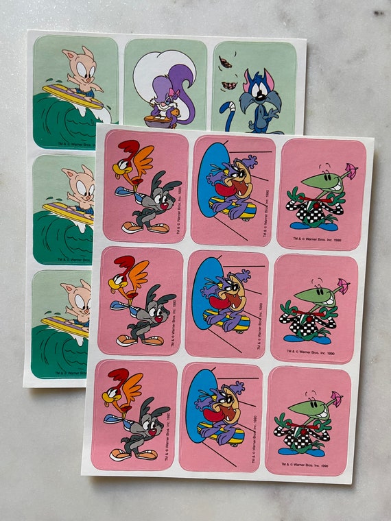 Two Tiny Toon Adventures Sticker Sheets - Etsy