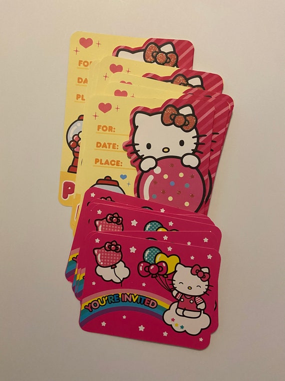 15 Count Hello Kitty Invitations - Etsy