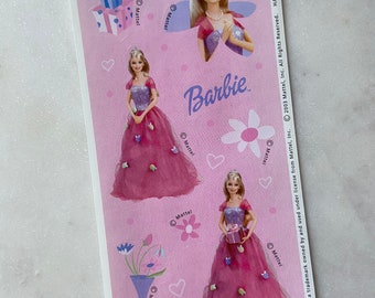 Vintage 1980s 1990s Barbie Sticker Sheet by Hallmark/mattel - Etsy
