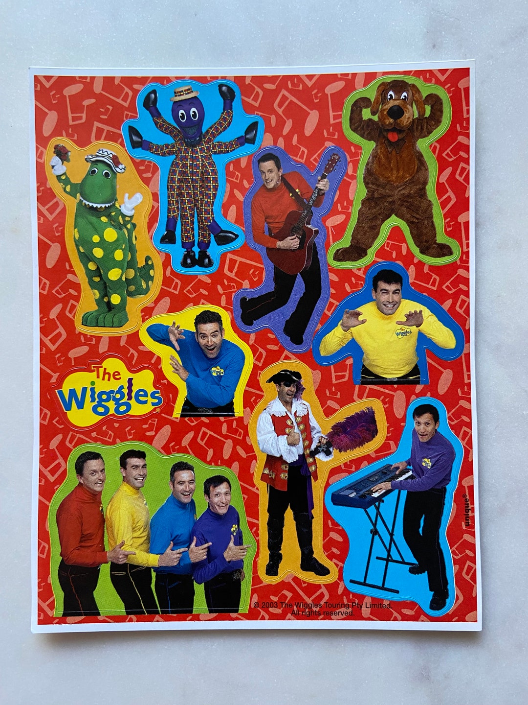 The Wiggles Sticker Sheet - Etsy