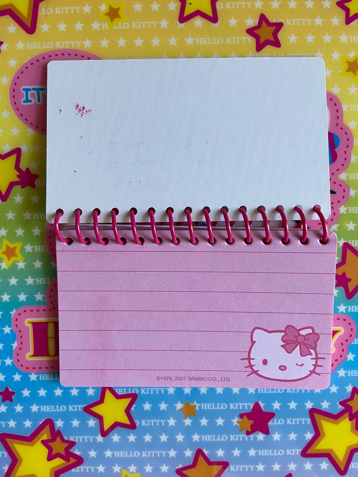 Hello Kitty 2007 Mini Notepad - Etsy