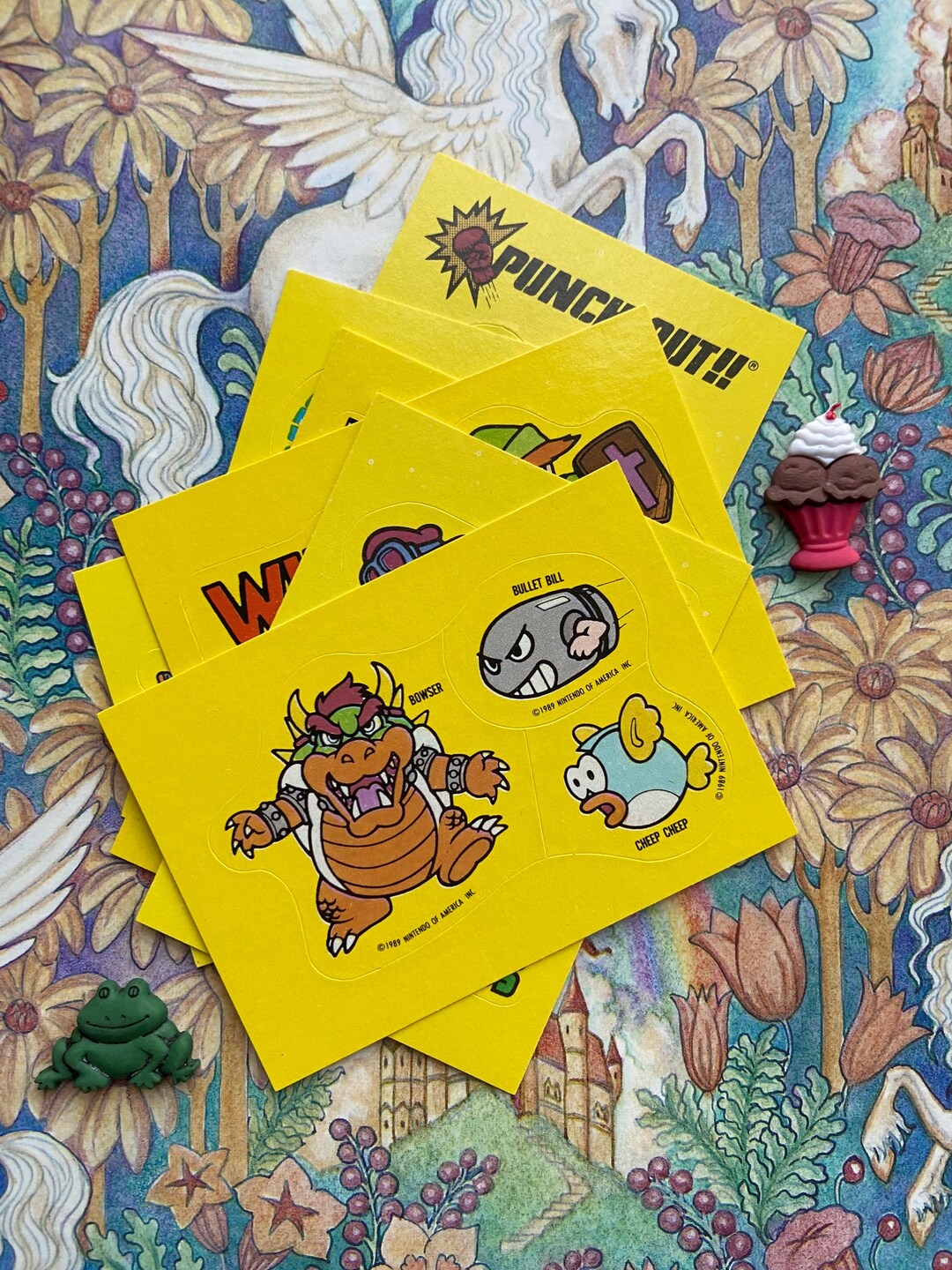 Set of 7 1980s Nintendo Sticker Cards - Etsy