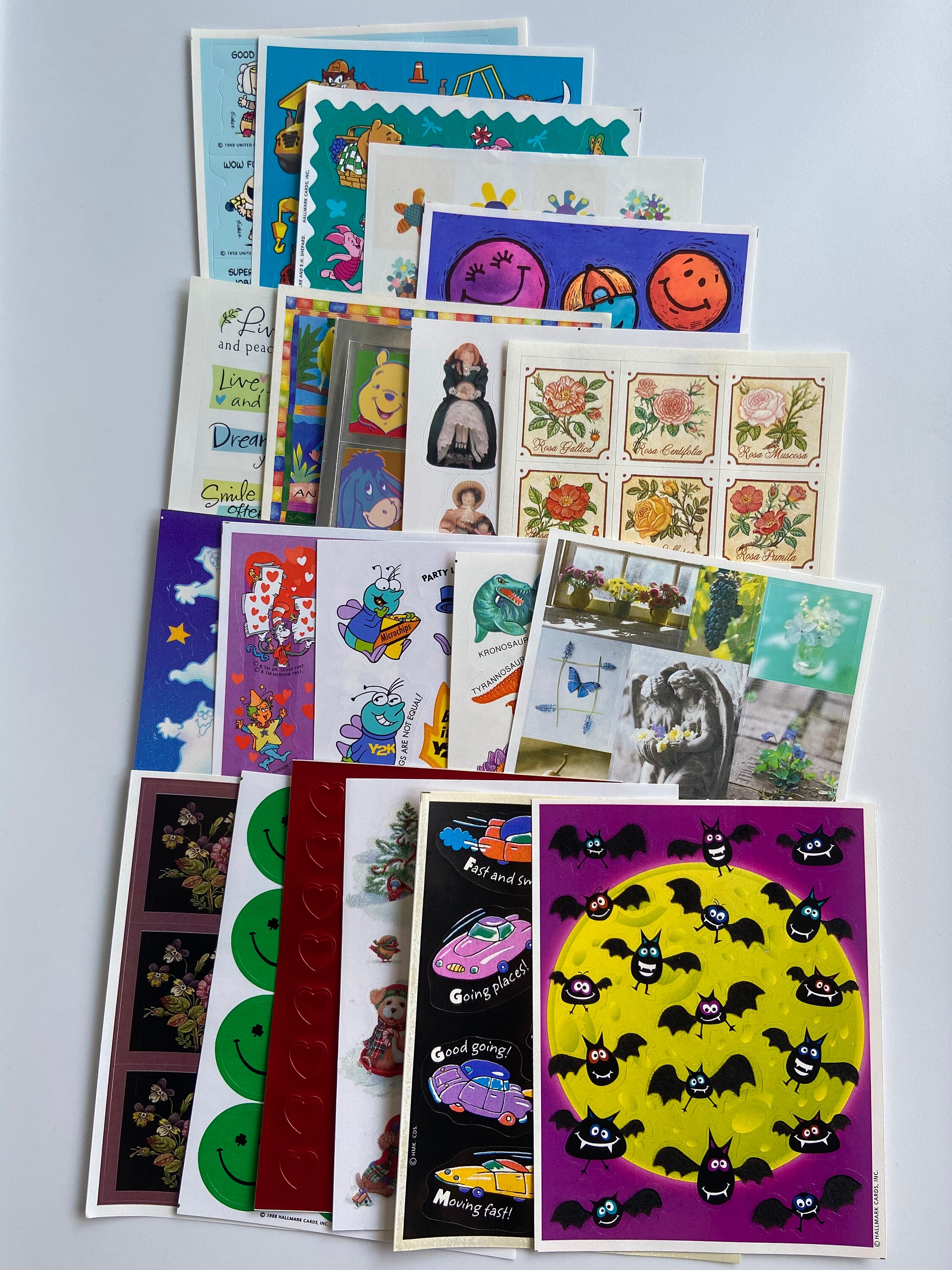 Hallmark Stickers/21 Sheet Mix - Etsy