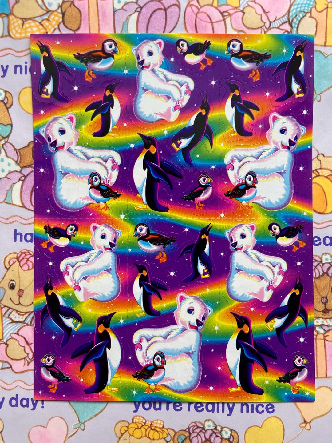 Lisa Frank Sticker Sheet 276-roary - Etsy
