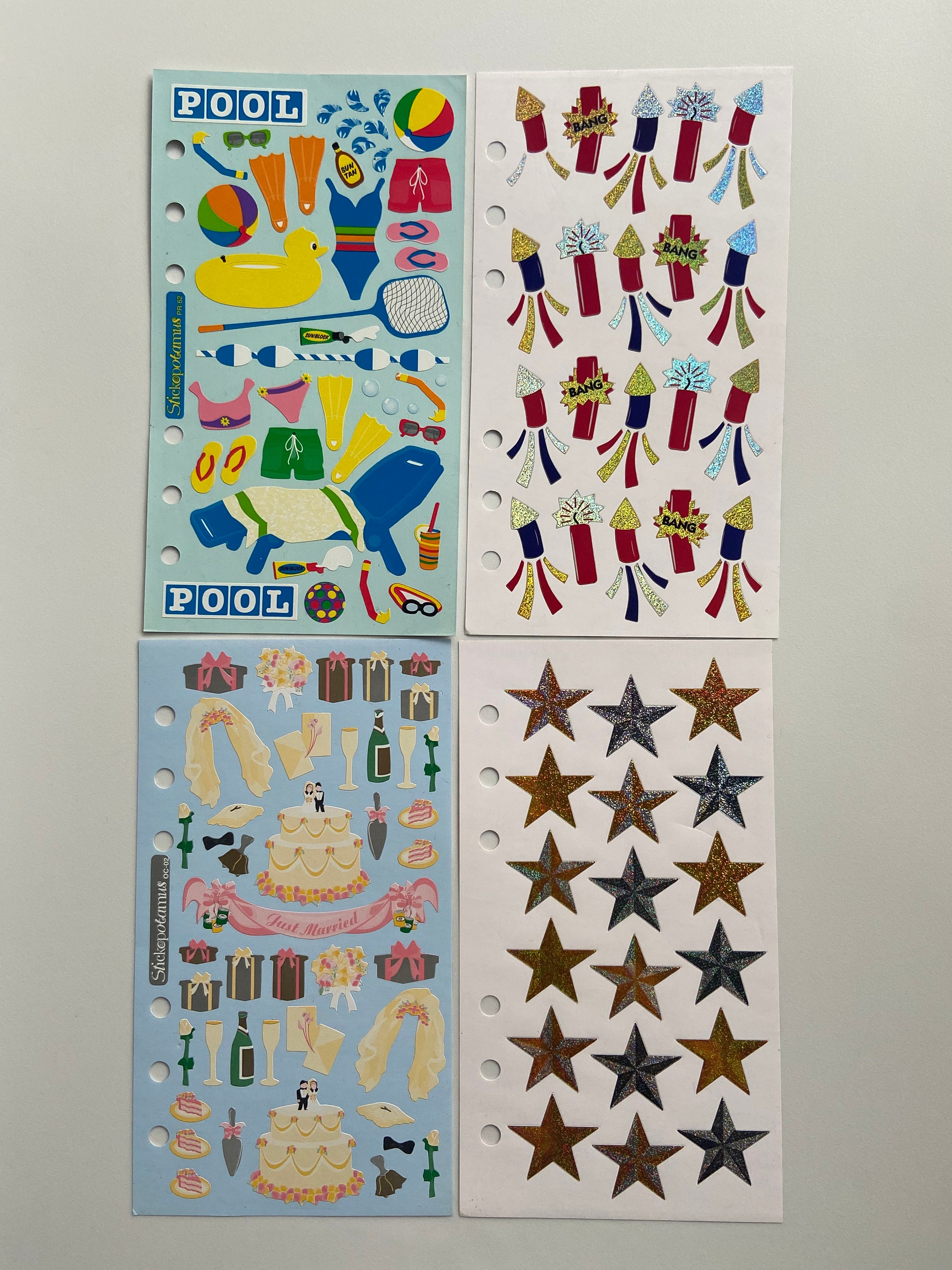 Stickopotamus Sticker Mix-10 Sheets - Etsy