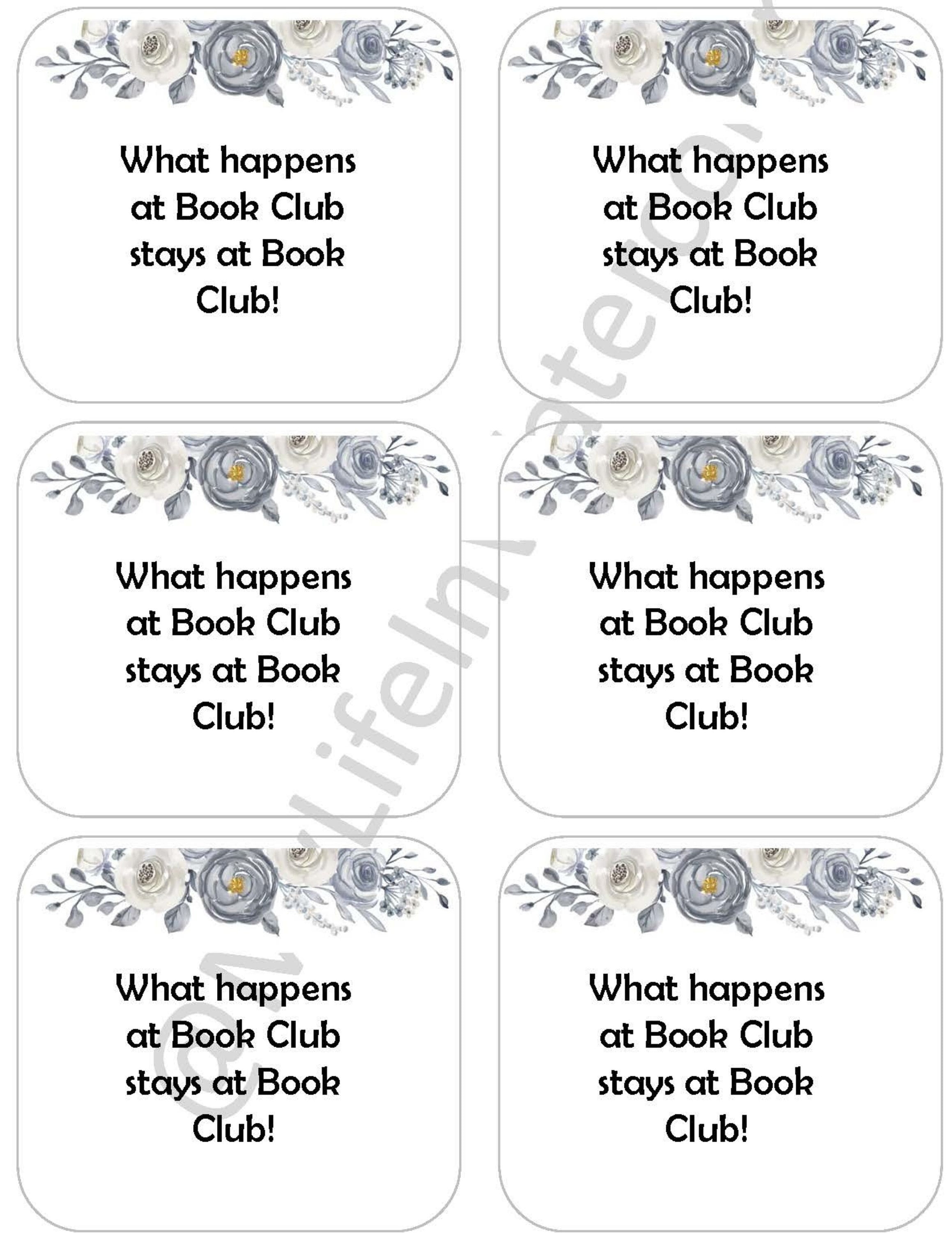 Book Club Questions or Prompts Book Club Printables Book - Etsy