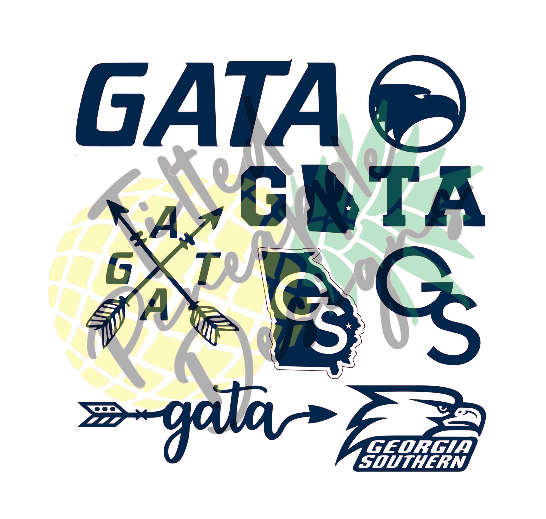 Georgia Southern University Gata GSU SVG Multipack Logo Vinyl | Etsy