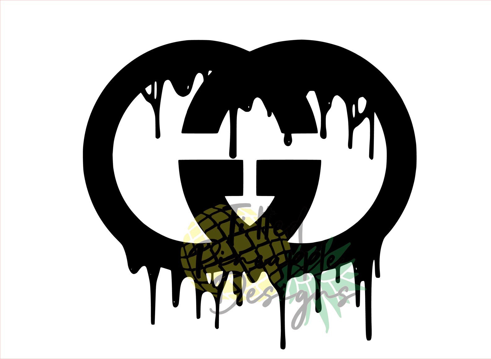 Gucci Drip Black or Pattern Ready To Press Full Color | Etsy