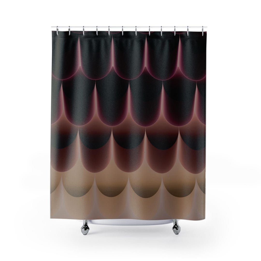 Lava Glow Shower Curtain – Premium Fabric Fine Art Design - Etsy