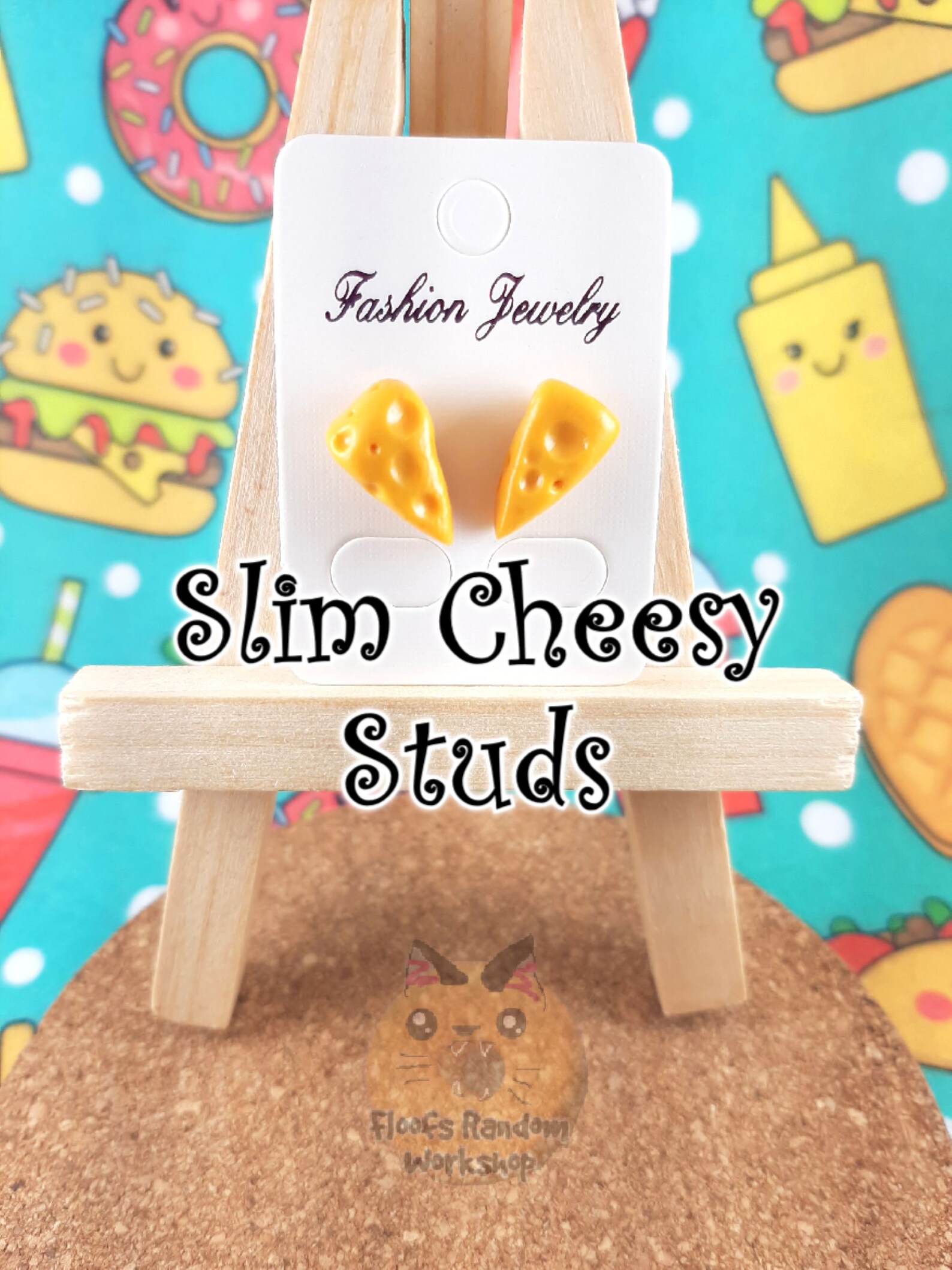 Cheese Wedge Charms, Cheese Wedge Dangle Earrings, Cheese Wedge Stud ...