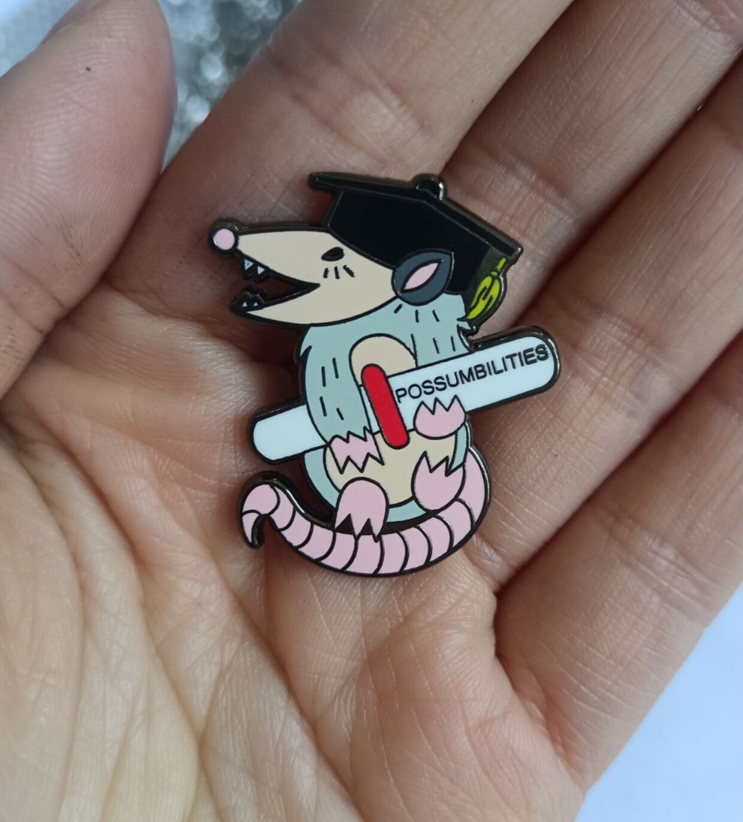 Hard Enamel Graduation Pin, Graduation Gift, Floofs Random Workshop ...