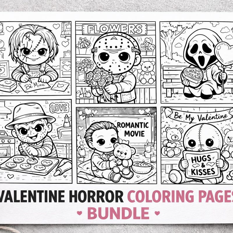 Cute Horror Valentines - Etsy