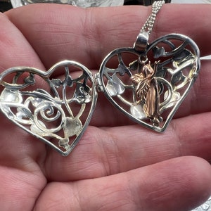 925 Clogau Fairy Locket With 9ct Welsh Rose Gold Fairy on Its Original 45cm Sterling Silver Chain signed 10.44g Etsy UK